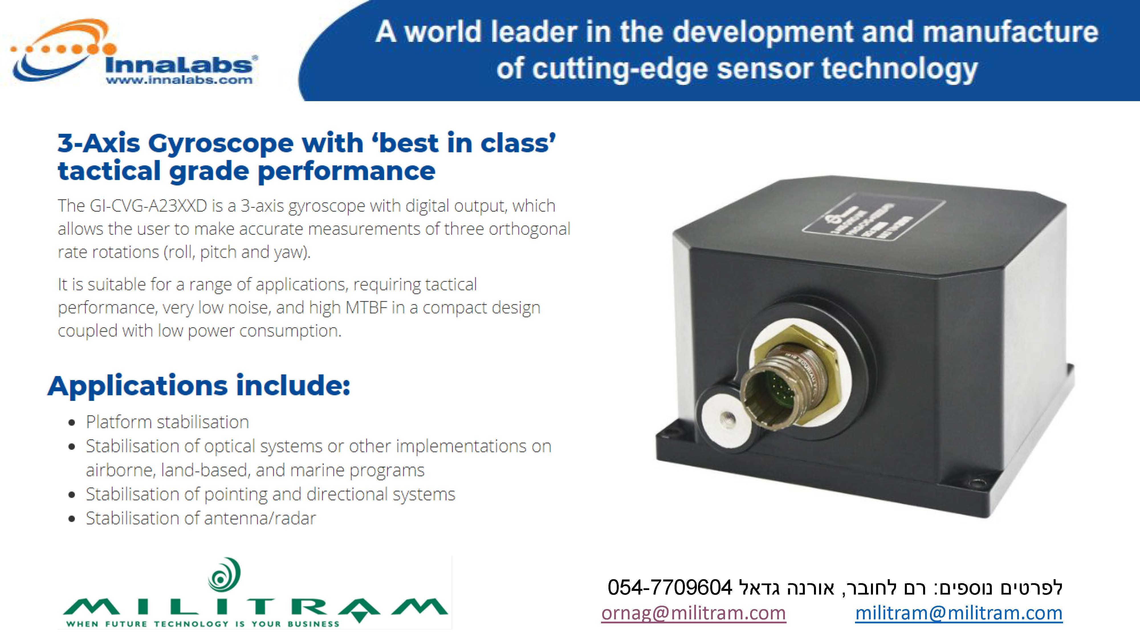 A world leading provider of cutting-edge sensor technology. Innalabs ...