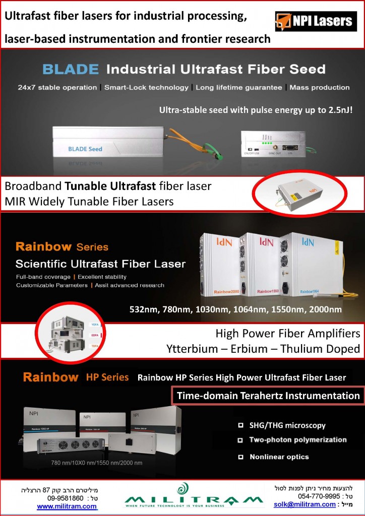 Laser-Based instrumentation and frontier research. NPI Lasers | Militram